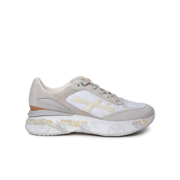 Premiata | Shoes | Premiata Moerun Sneakers In Leather And Cream Fabric ...